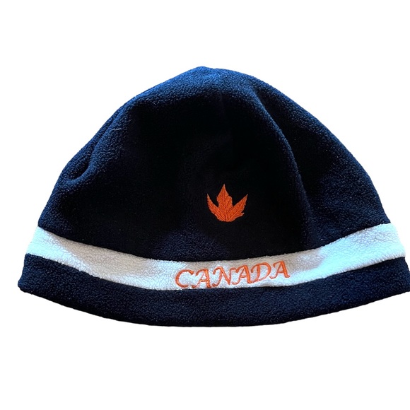Accessories | Canada Niagara Falls Fleece Beanie Cap Navy Blue White ...